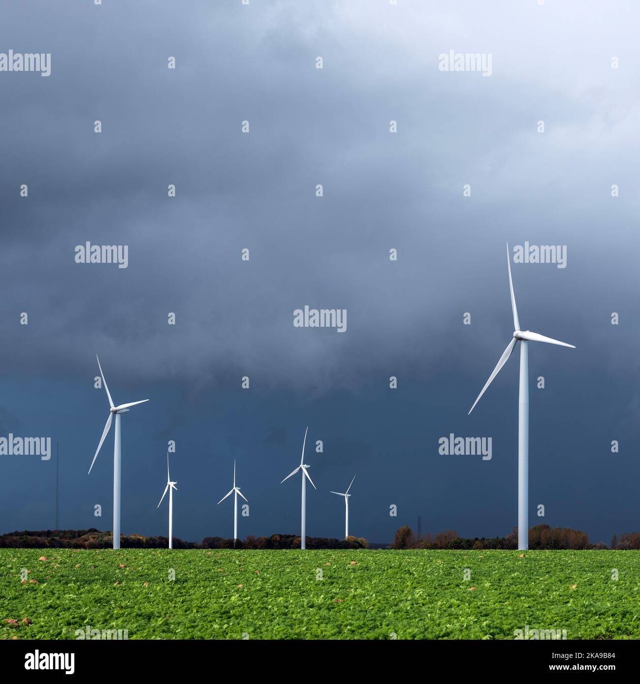 Black white silhouette wind turbine hi-res stock photography and images ...