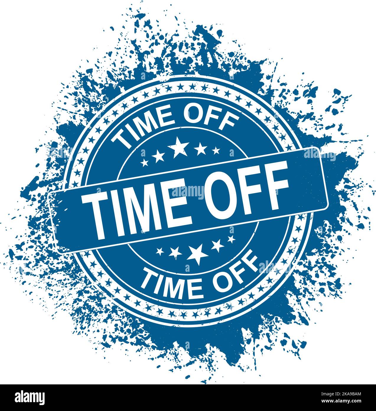 TIME off sign or stamp on white background, vector illustration Stock ...