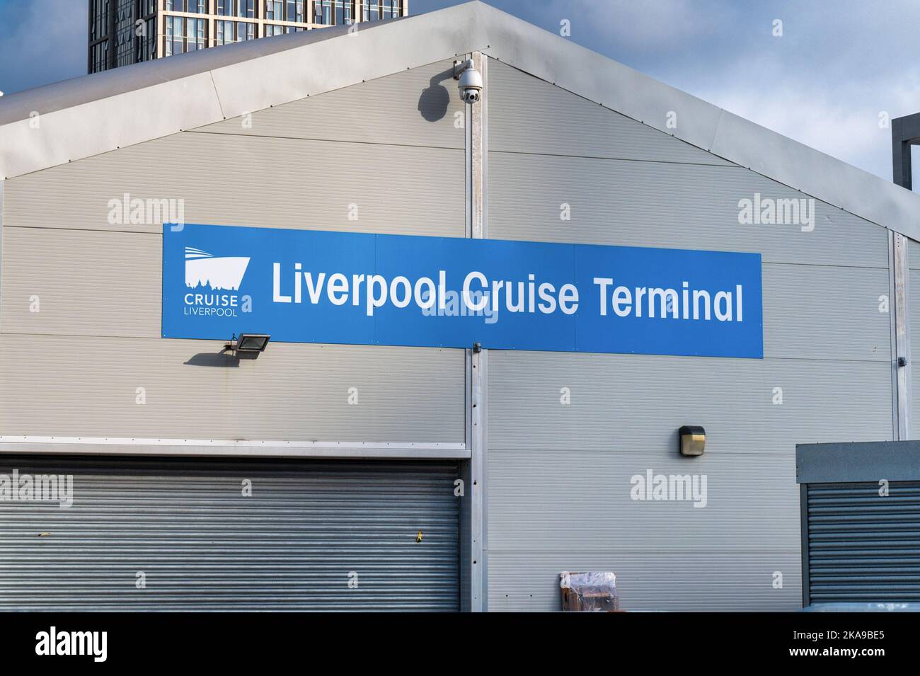 Liverpool, UK- Sept 7, 2022: The Cruise terminal in Liverpool England ...