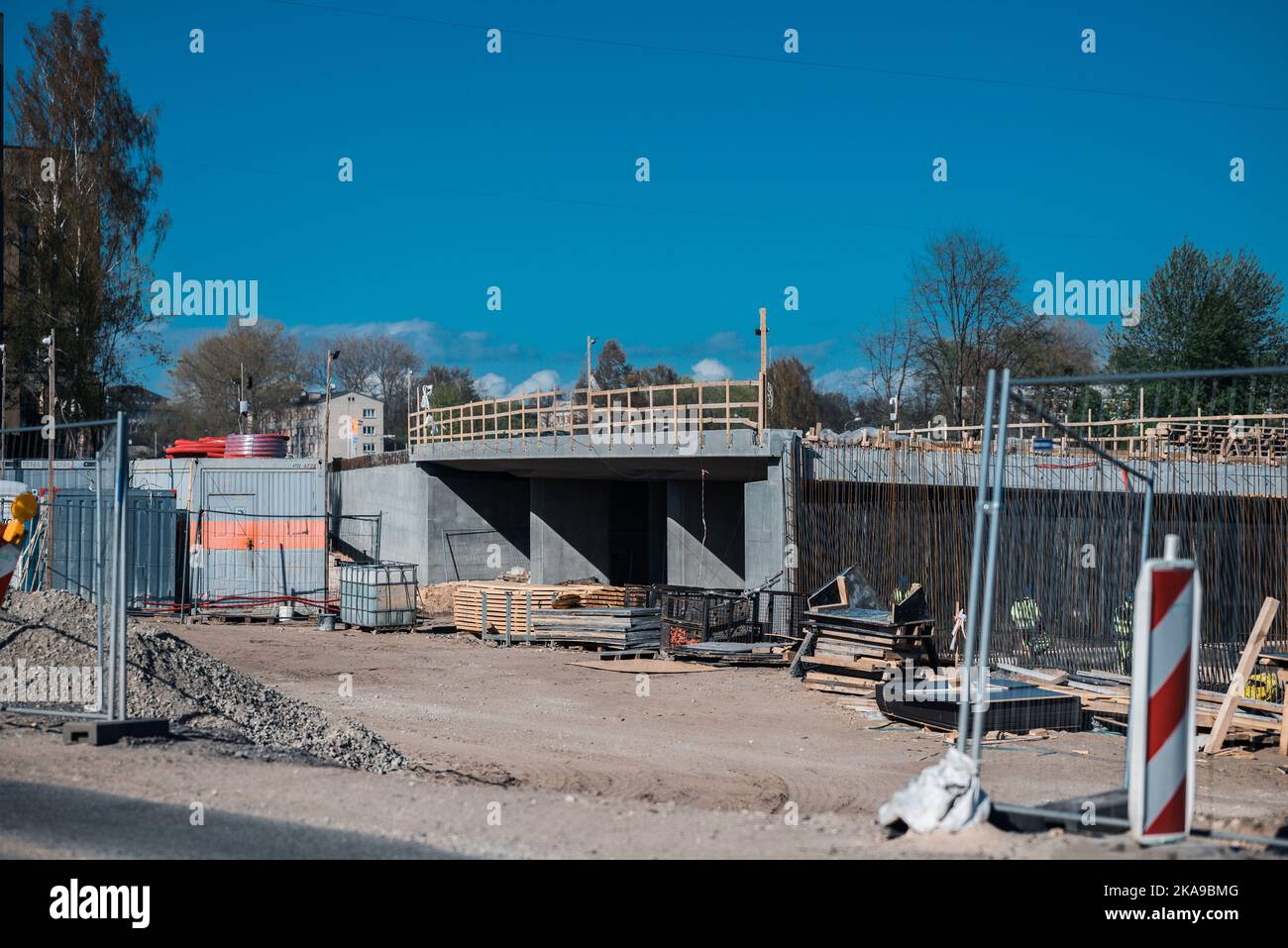A renovation on Braslas street in Riga, Latvia Stock Photo - Alamy
