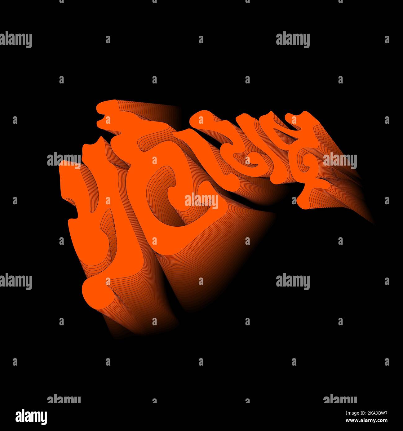 An illustration design of orange Maharashtra written in map shape with ...