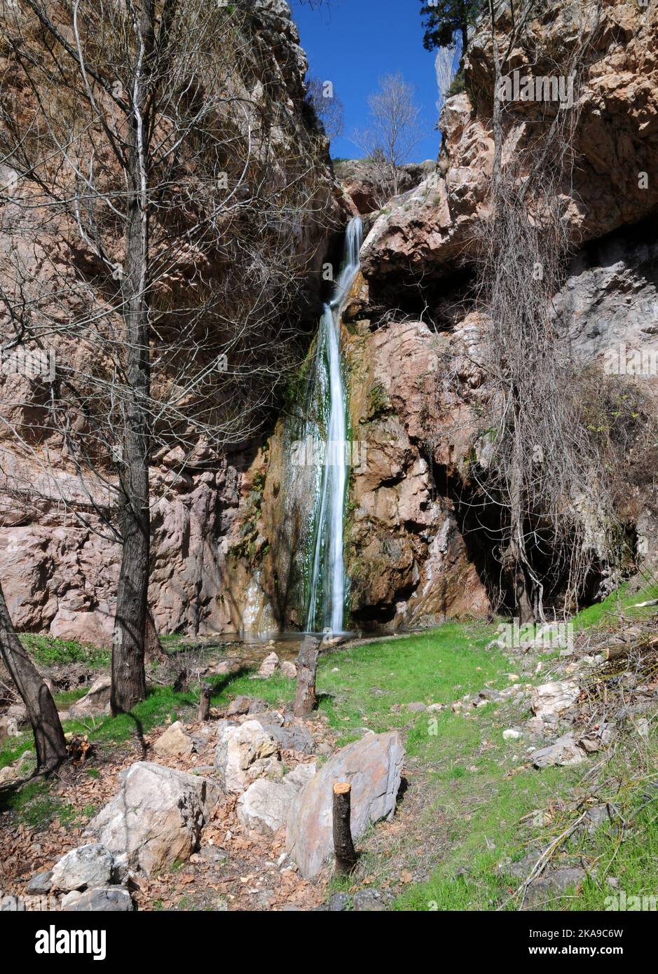 Located in Ankara, Turkey, Sogukkuyu Waterfall is located in a natural ...