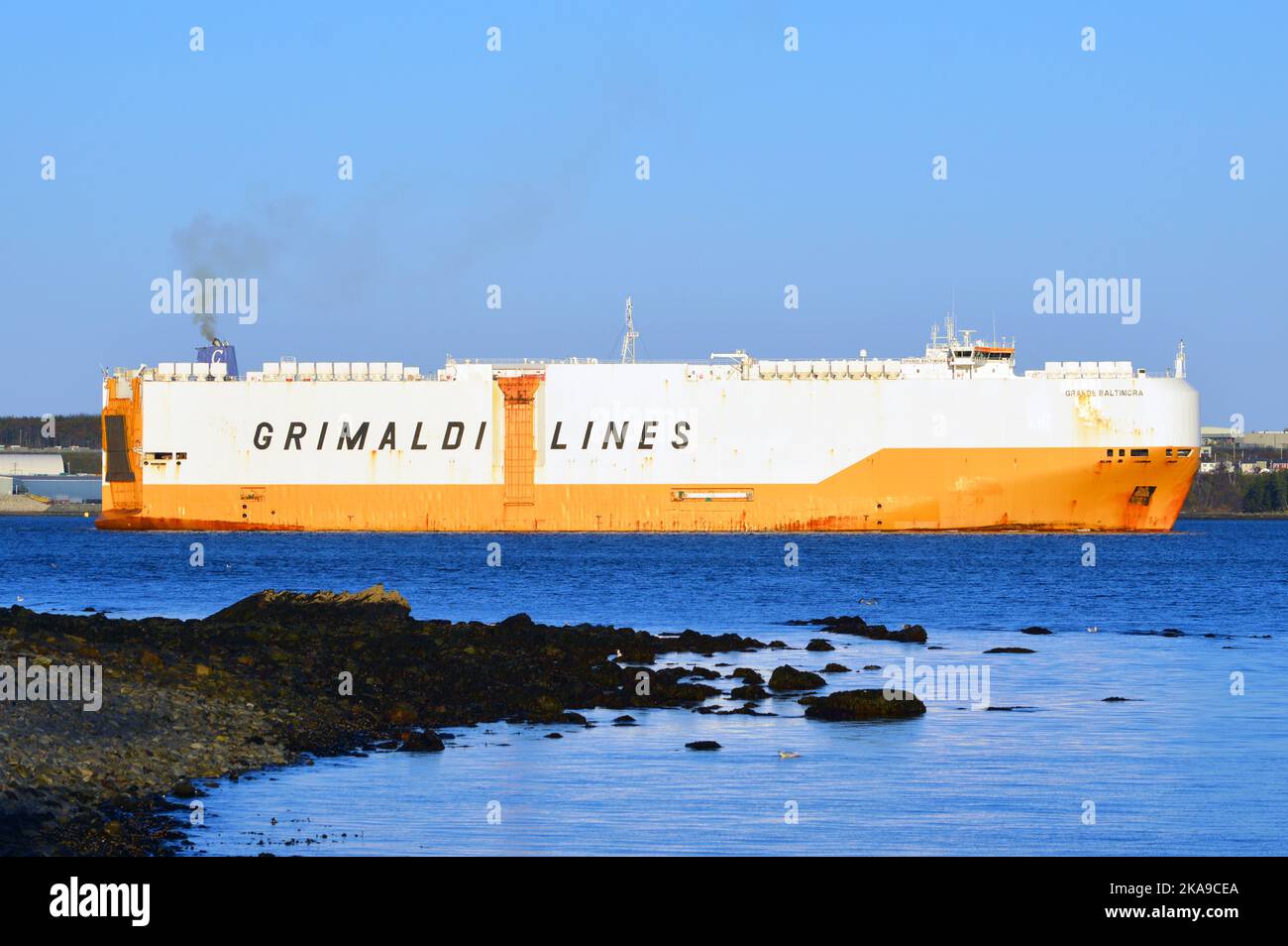 Grande Baltimora (IMO 9784037, MMSI 247375700), a car carrier ship ...