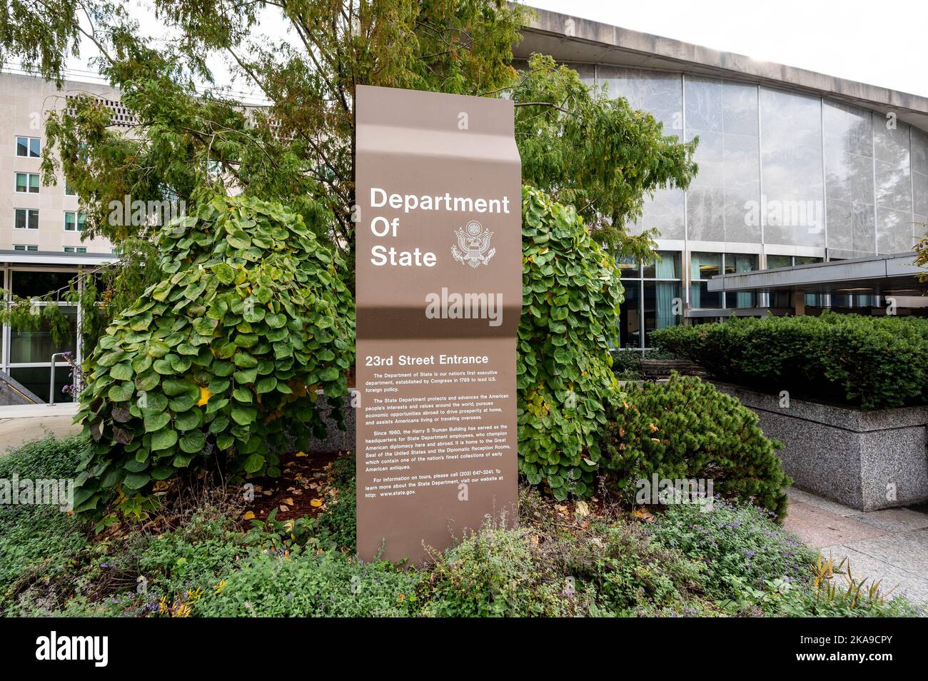 The U.S. Department of State Harry S Truman Building in Washington, D.C ...