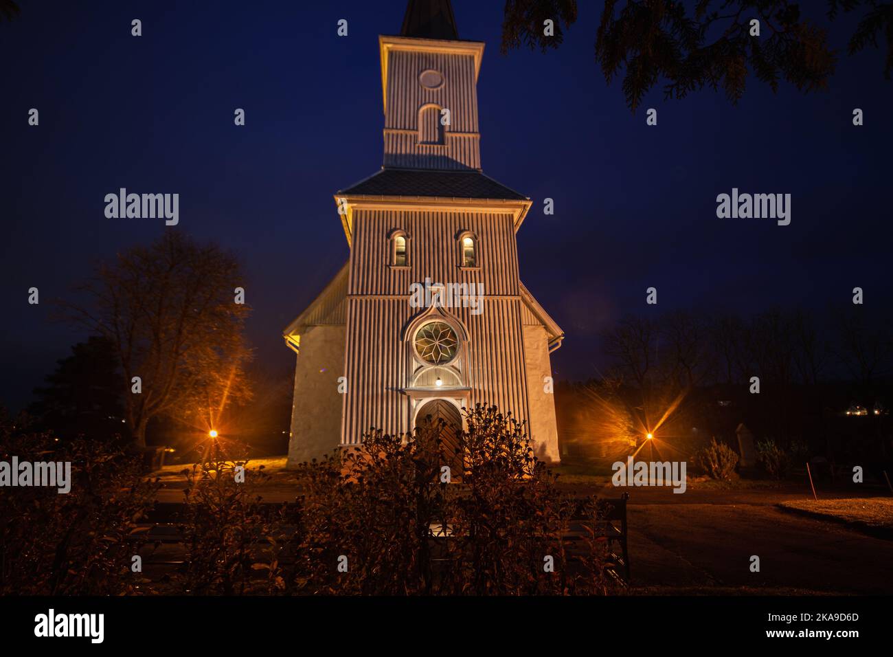 Church Hammer in comunity Lorenskog Norway Stock Photo - Alamy