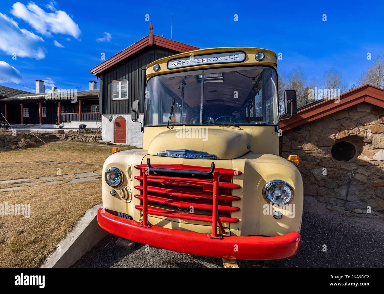Old Volvo bus Oslo Norway Stock Photo - Alamy
