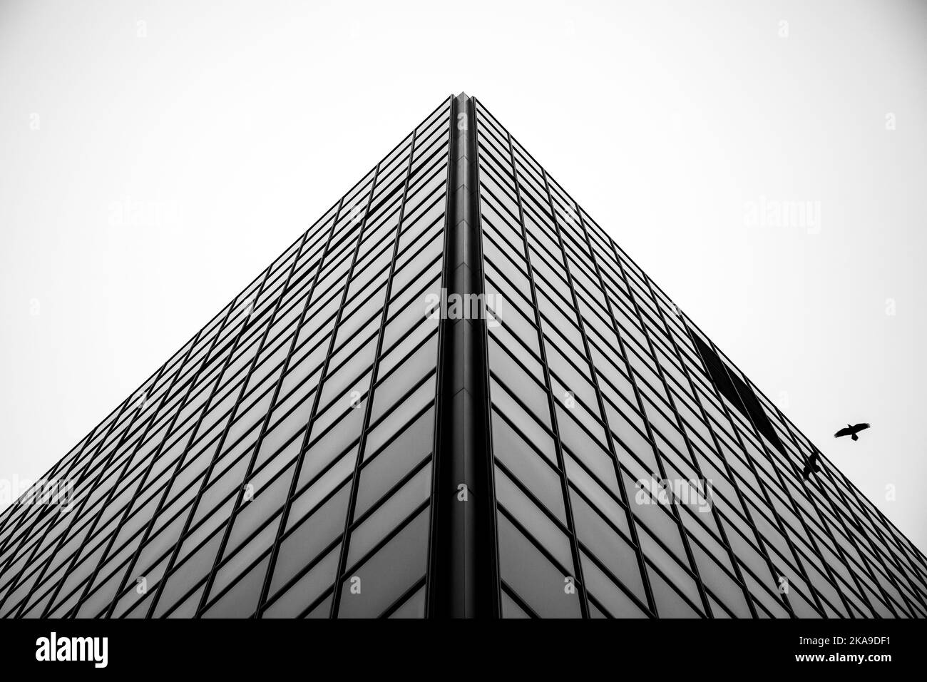 A low angle shot of the modern architecture of a building Stock Photo ...