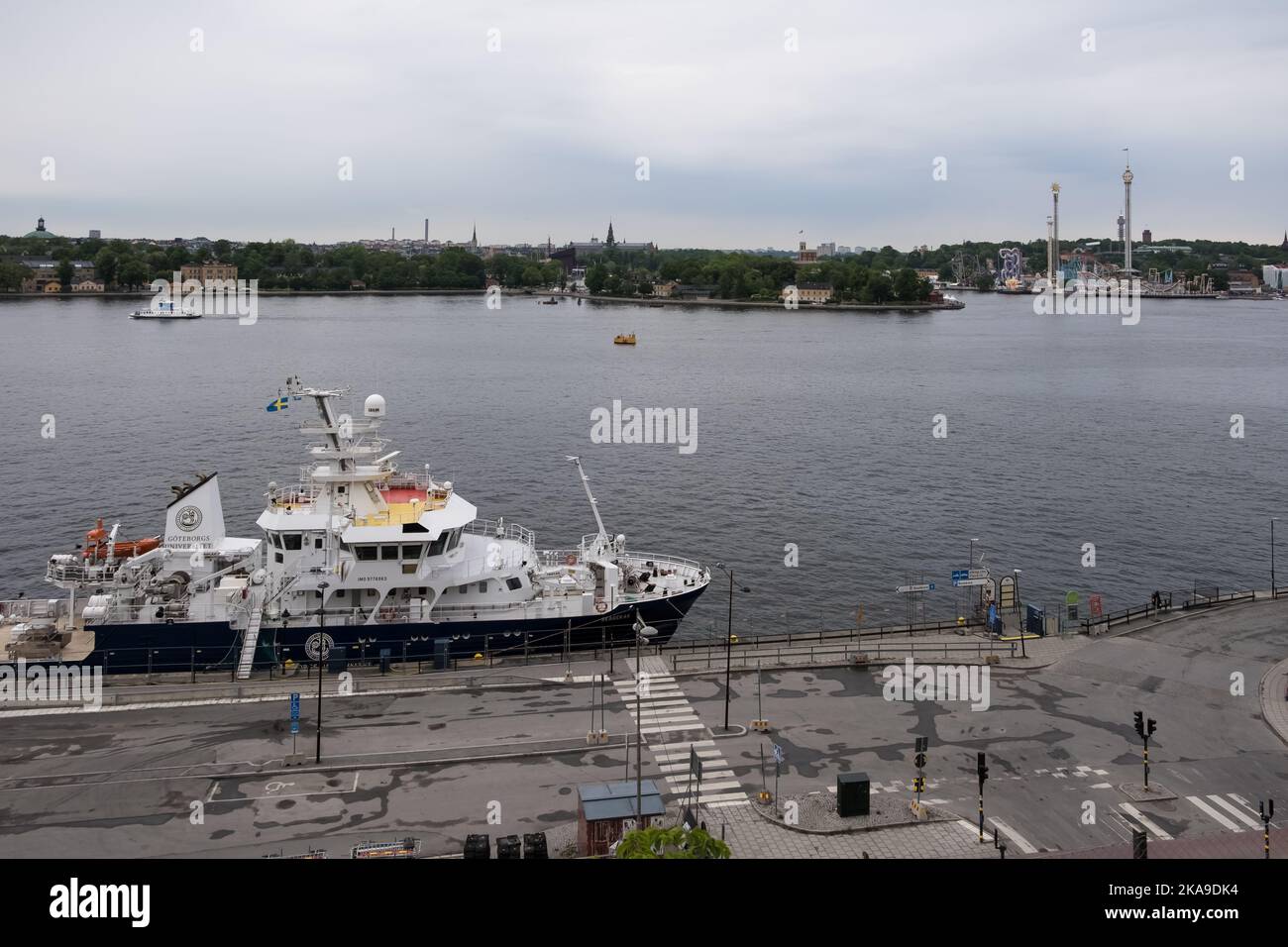 View of the city from Fjällgatan viewpoint, located in the borough of ...