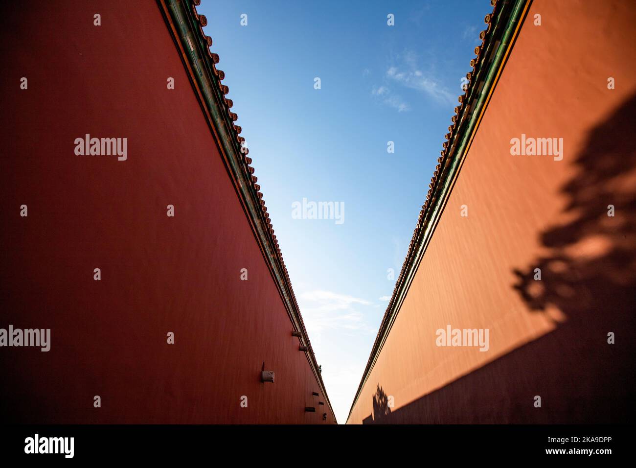 The red walls of the Forbidden City in Beijing, China Stock Photo - Alamy
