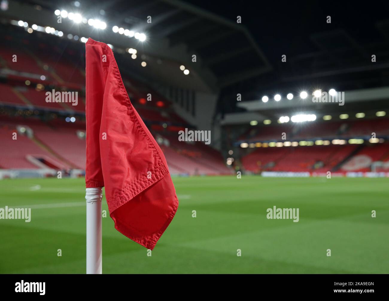 The corner flag anfield hi-res stock photography and images - Alamy