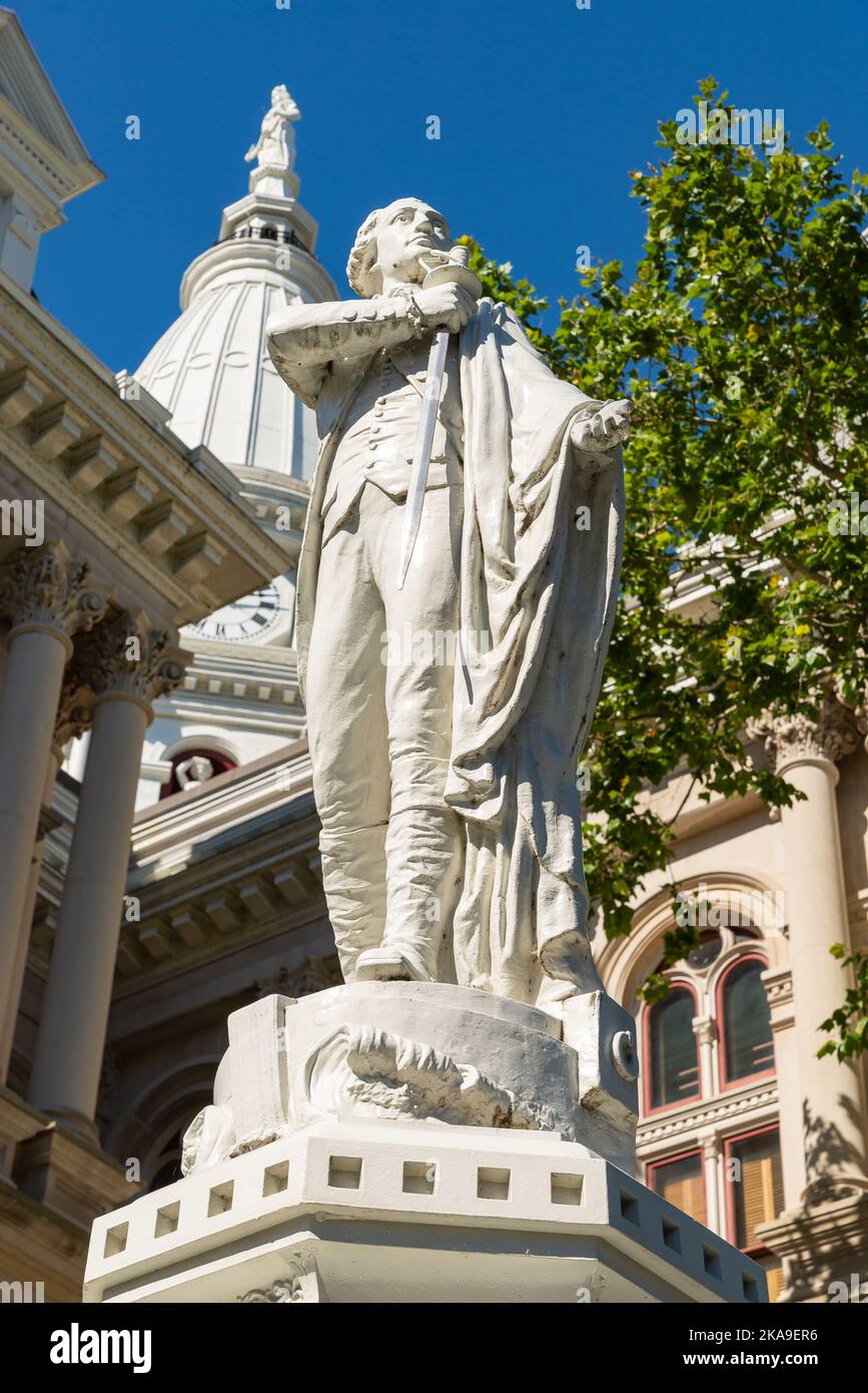 Lafayette, Indiana - USA - July 29th, 2022: The Lafayette Fountain ...