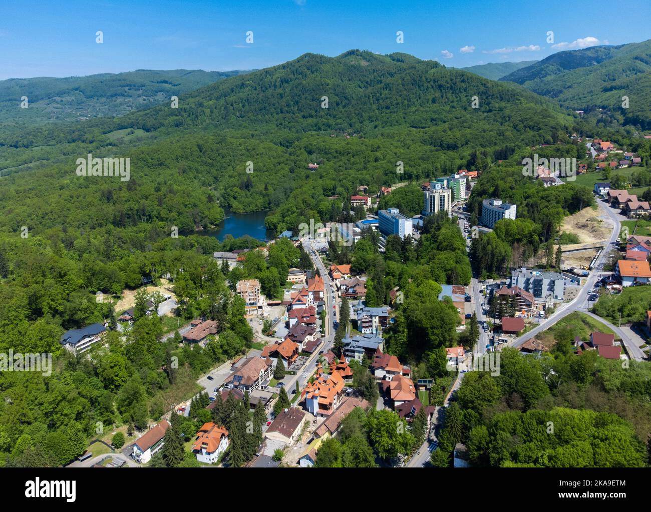 It is known for balneoclimateric and mud treatments Stock Photo - Alamy