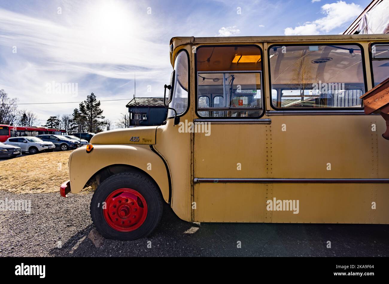 Old Volvo bus Oslo Norway Stock Photo - Alamy