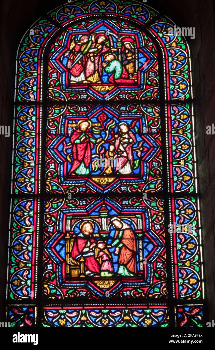 Stained-glass windows in Ely Cathedral, Cambridgeshire Stock Photo - Alamy