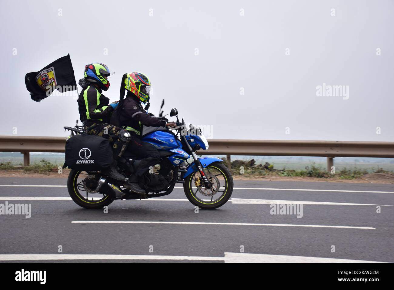 A view of highway cruise with a partner in traffic Stock Photo - Alamy