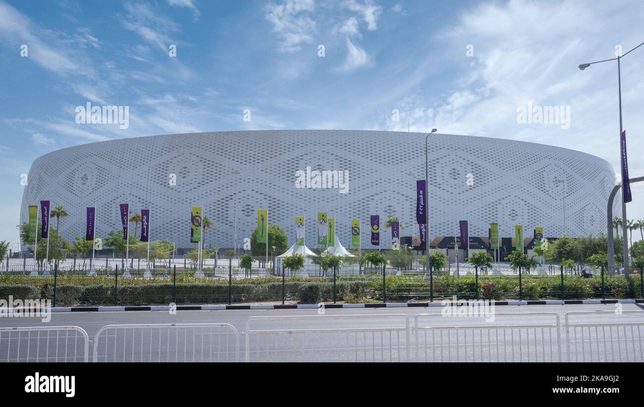 Doha,Qatar- October 10,2022 :Al-Thumama Stadium is a football stadium ...