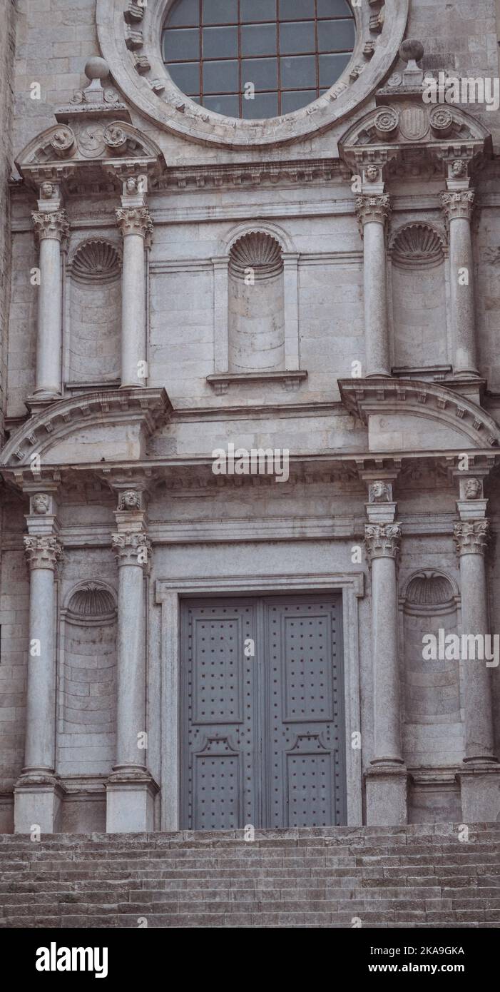 A vertical shot of an ancient building facade Stock Photo - Alamy