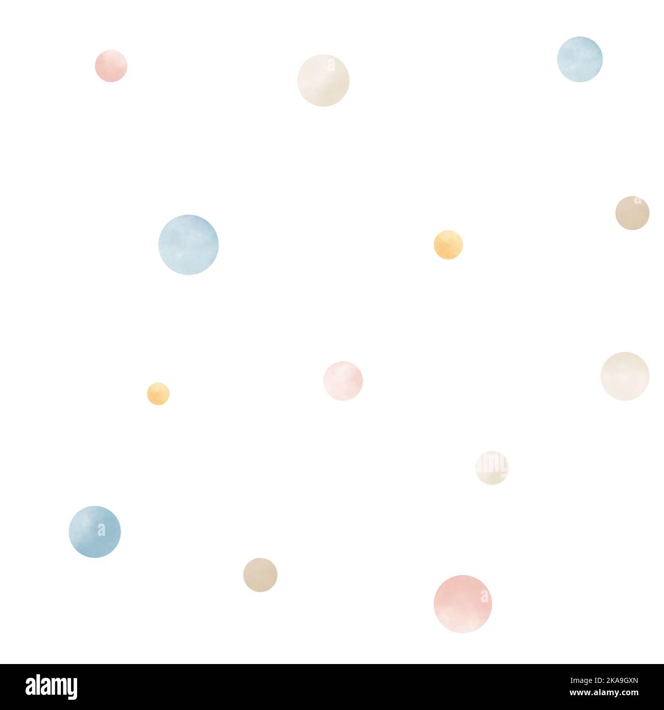 Confetti seamless Pattern. Watercolor background with party Glitter in ...