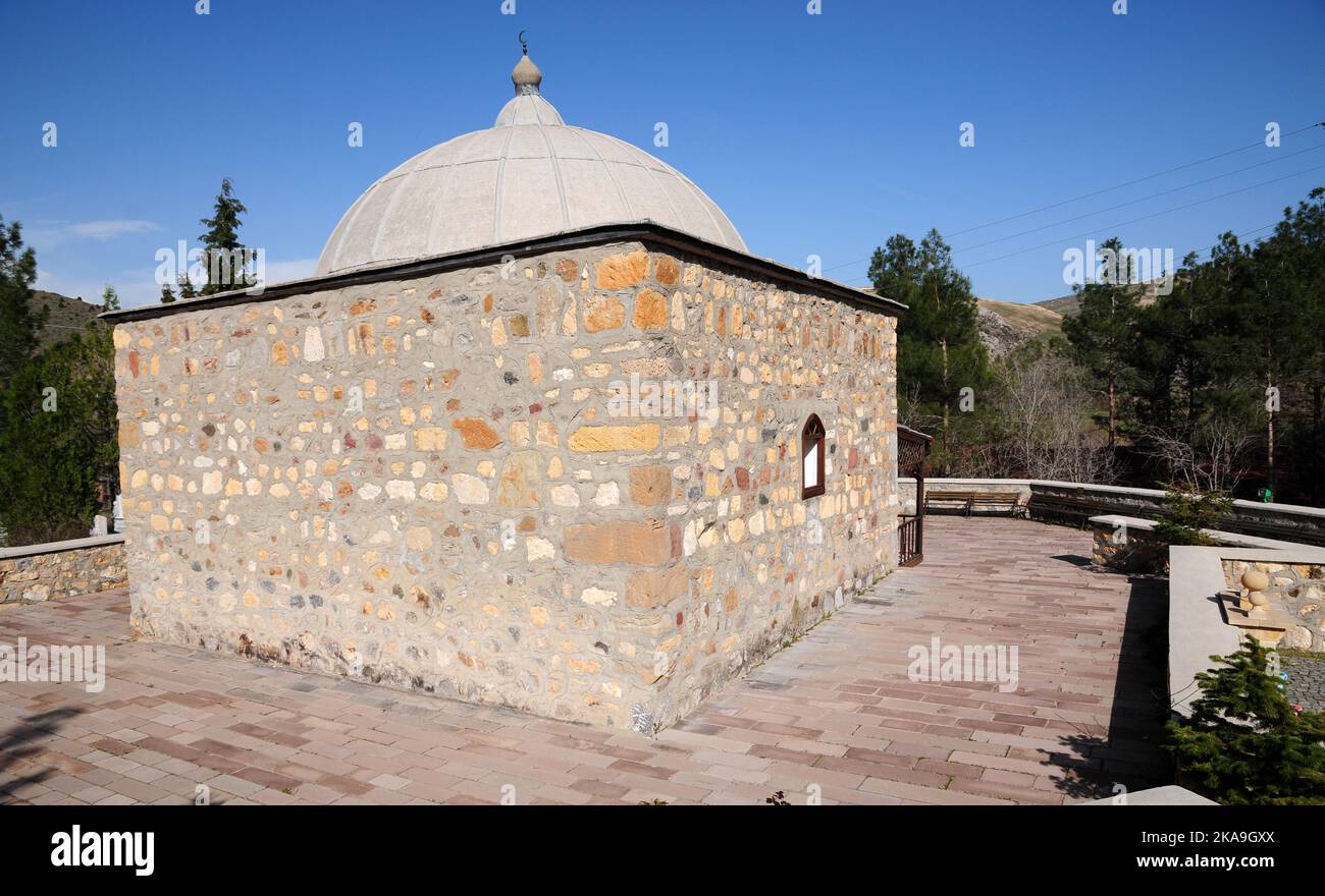 The Taptuk Emre Tomb in Ankara, Turkey, is thought to have been built ...
