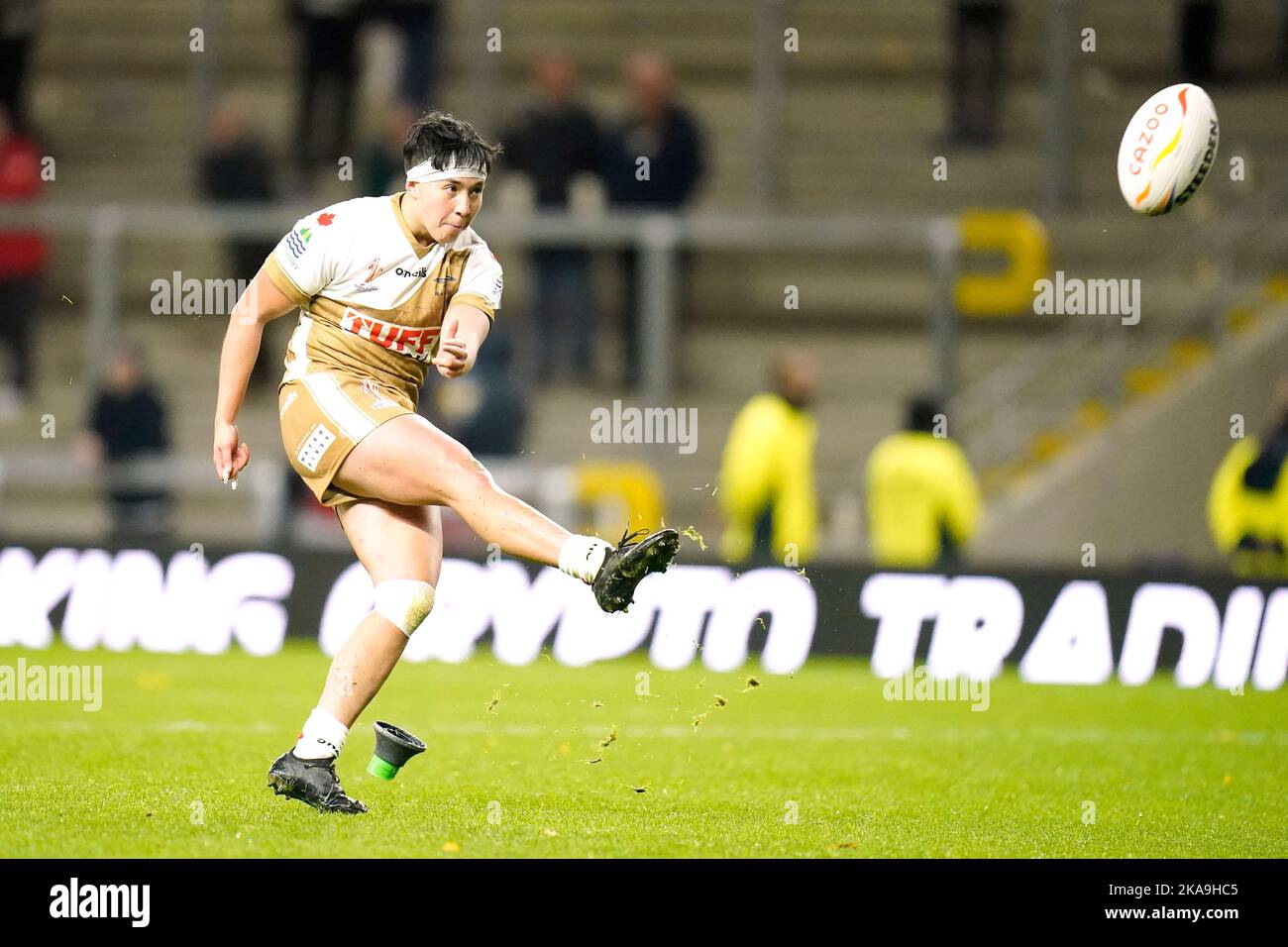 Canada's Dani Frananda scores their side's second conversion of the ...