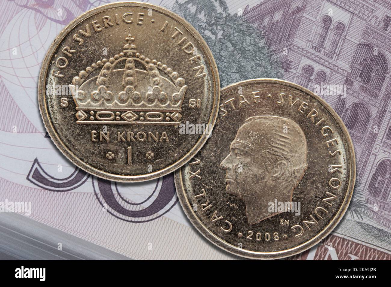 Swedish krona and coin hi-res stock photography and images - Alamy