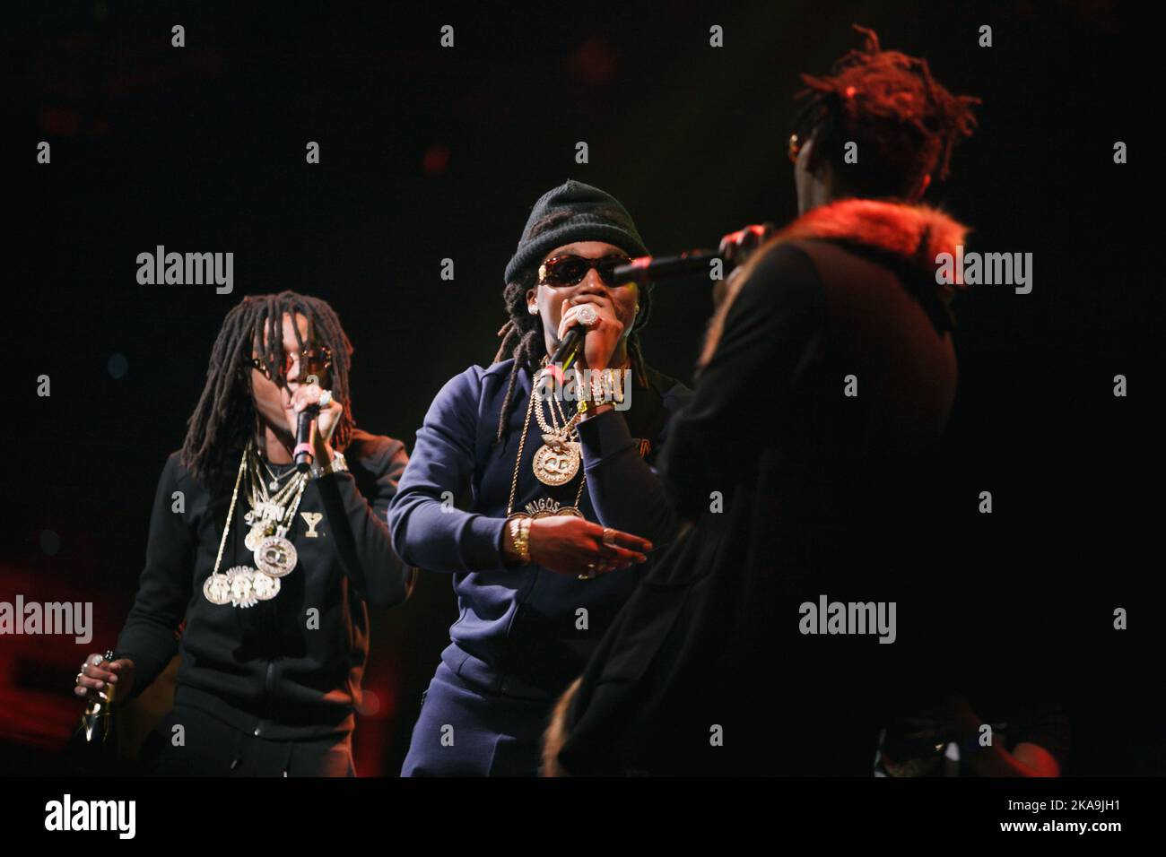 Portrait of Takeoff from Migos. Famous American rap singer Kirshnik ...