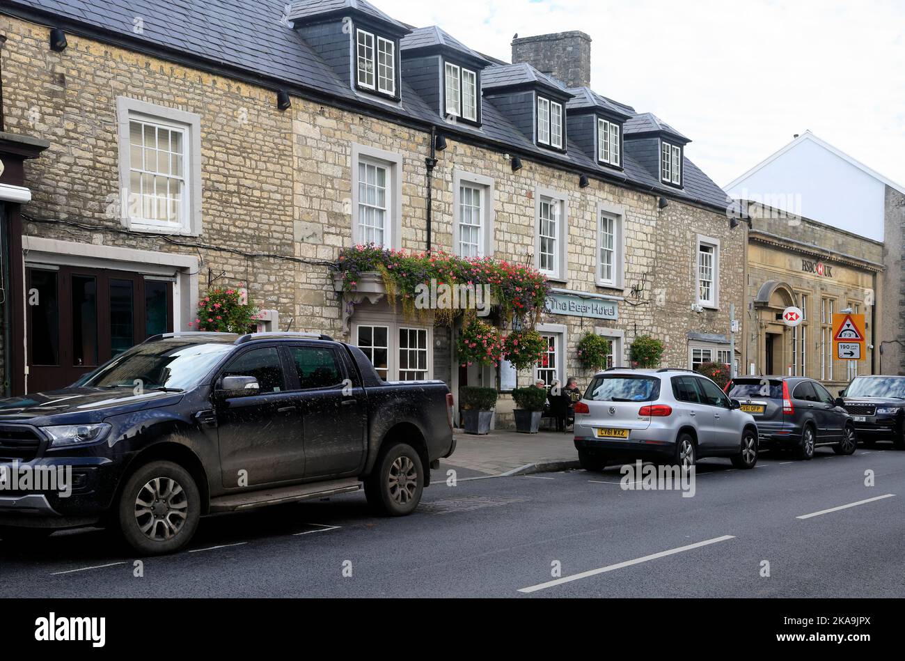 The Bear Hotel, Cowbridge. early autumn, 2022. October Stock Photo - Alamy