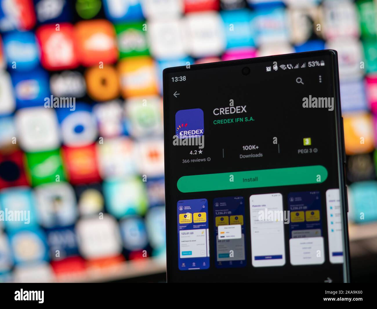 Galati, Romania - October 31, 2022: Credex application available on ...