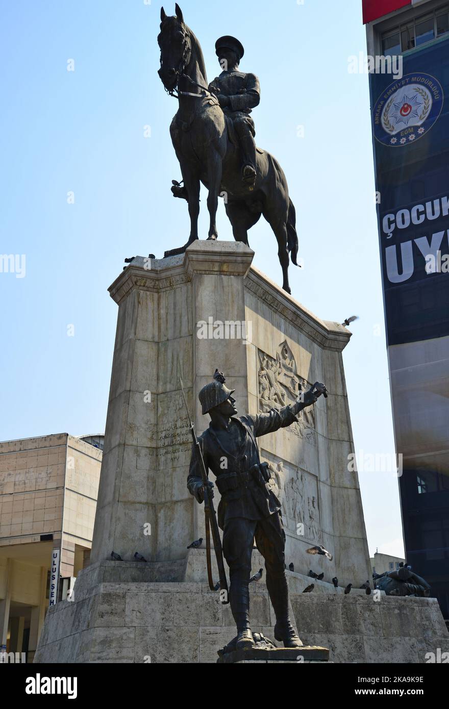 Ulus Ataturk Monument - Ankara / TURKEY Stock Photo - Alamy