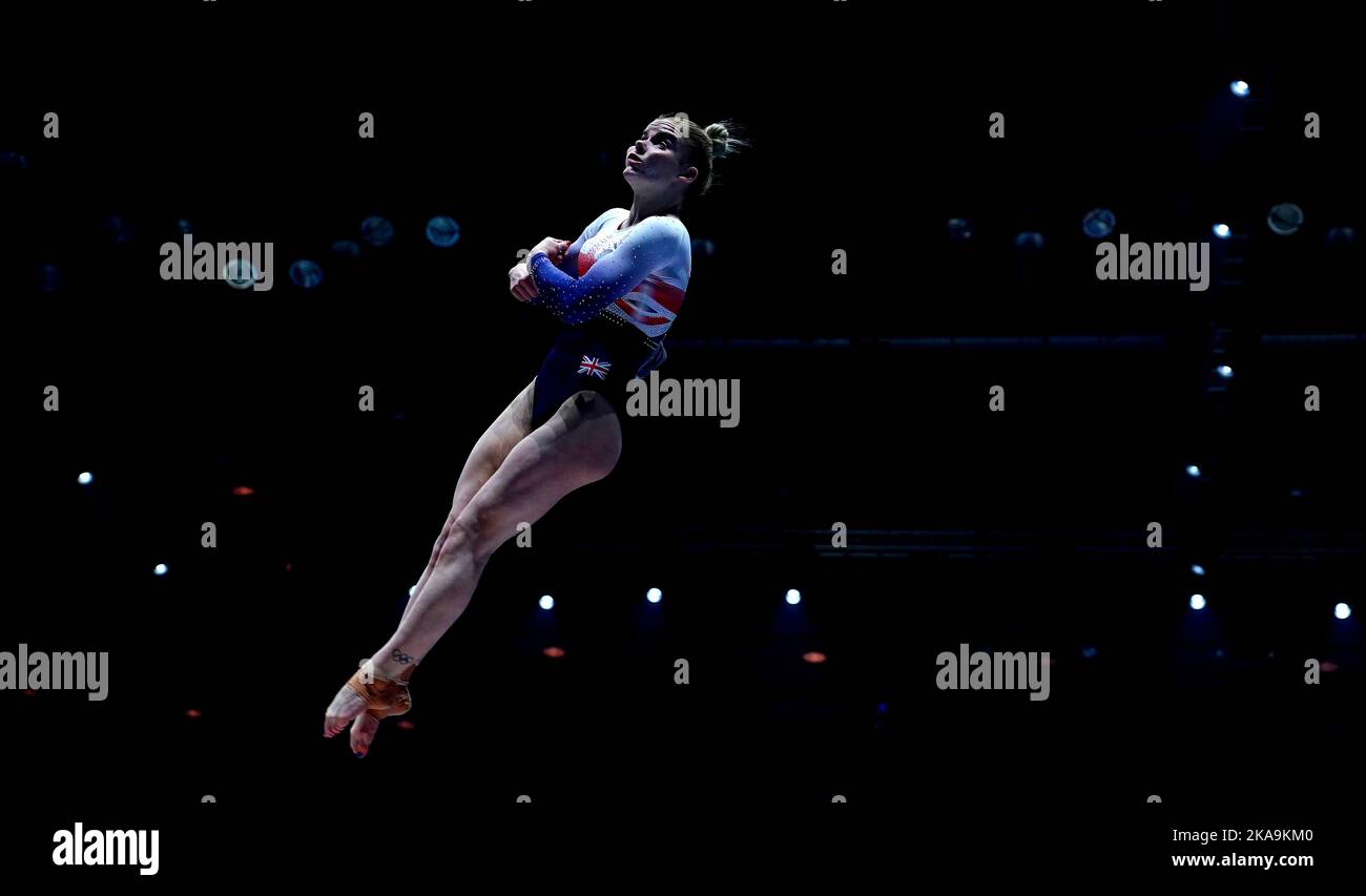 Great Britain's Alice Kinsella on the vault during day four of the FIG ...