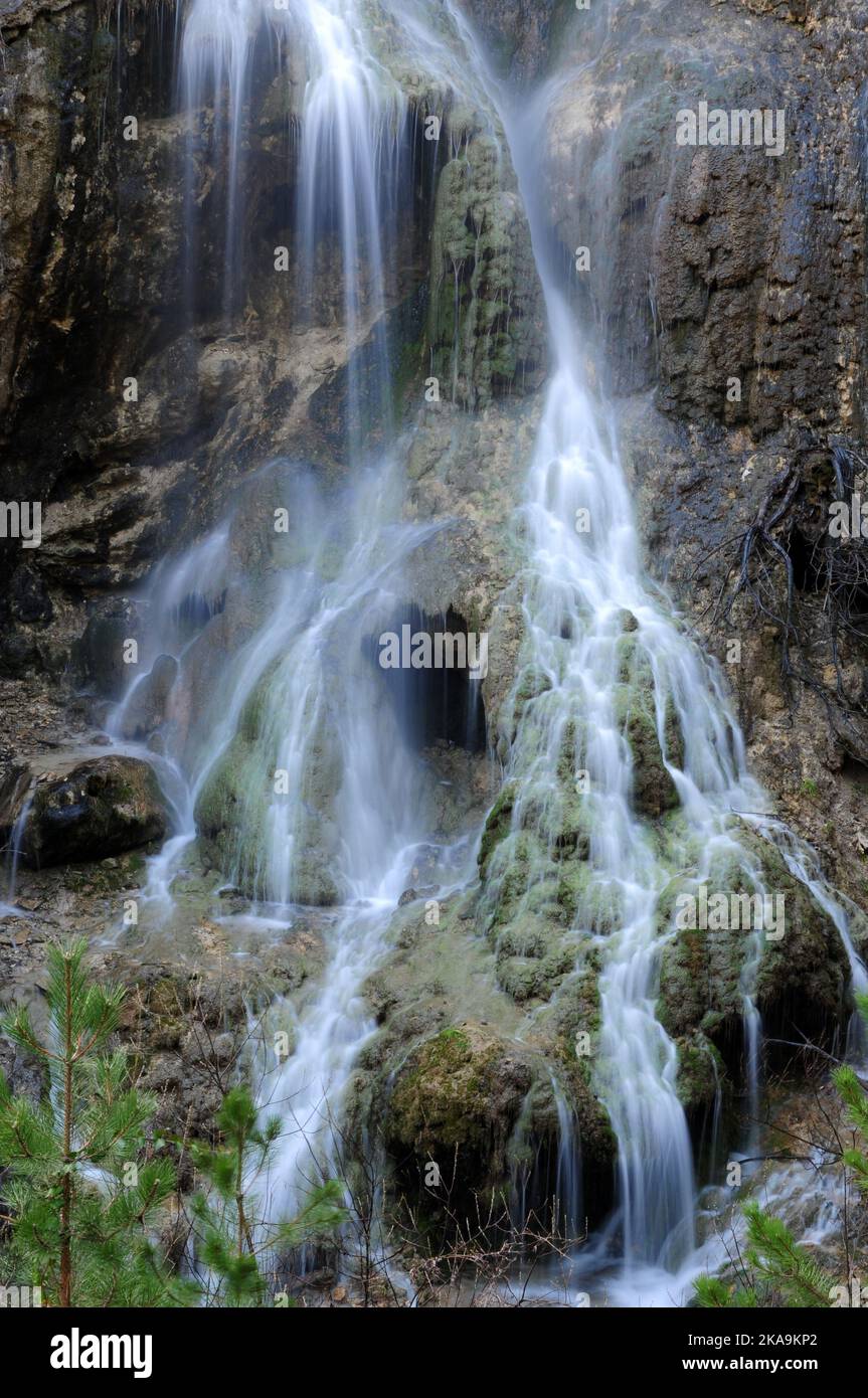 Located in Ankara, Turkey, Uyuzsuyu Waterfall is located in a natural ...