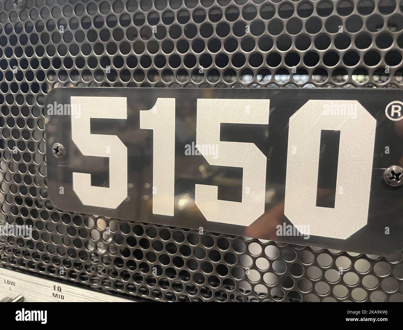 Augusta, Ga USA - 04 18 22: Guitar Center retail store 5150 amp close ...