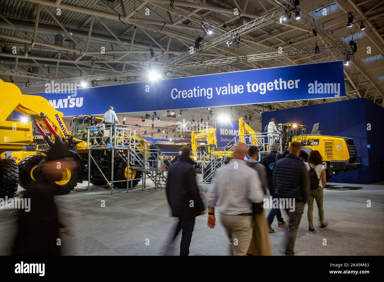 Munich, Germany. 30th Oct, 2022. Komatsu Bagger bei der Bauma ...