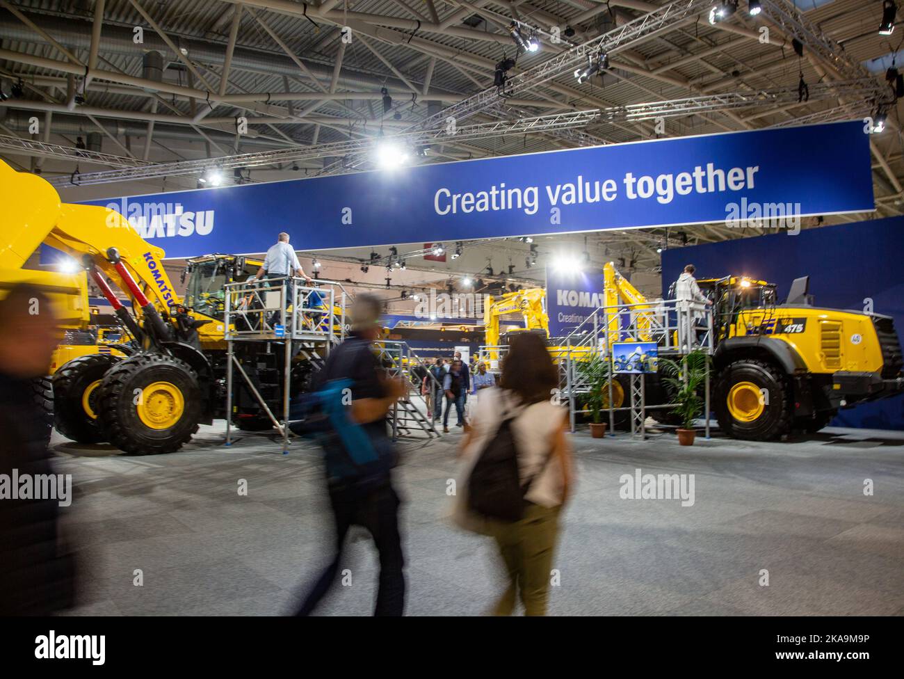 Munich, Germany. 30th Oct, 2022. Komatsu Bagger bei der Bauma ...