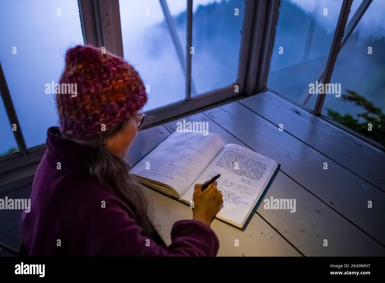 Karen Rentz writing in viisitor register about our experience staying ...