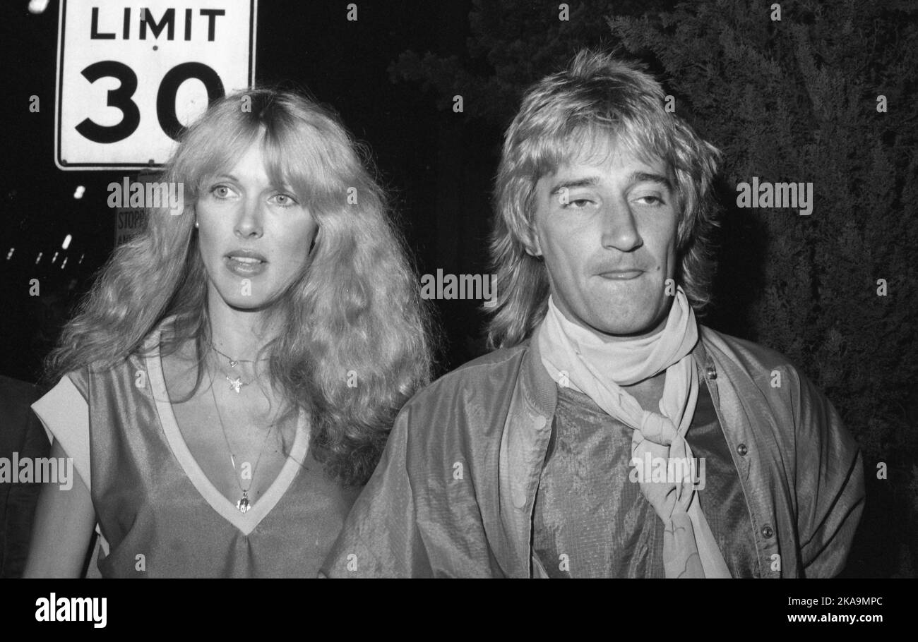 Rod Stewart and Alana Hamilton at Jacqueline Bissett's Birthday Party ...