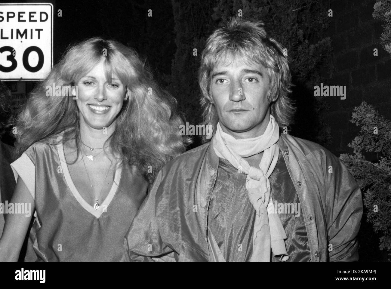 Rod Stewart and Alana Hamilton at Jacqueline Bissett's Birthday Party ...