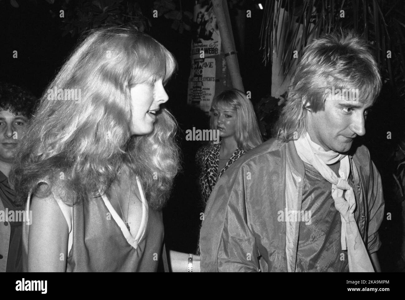 Rod Stewart and Alana Hamilton at Jacqueline Bissett's Birthday Party ...