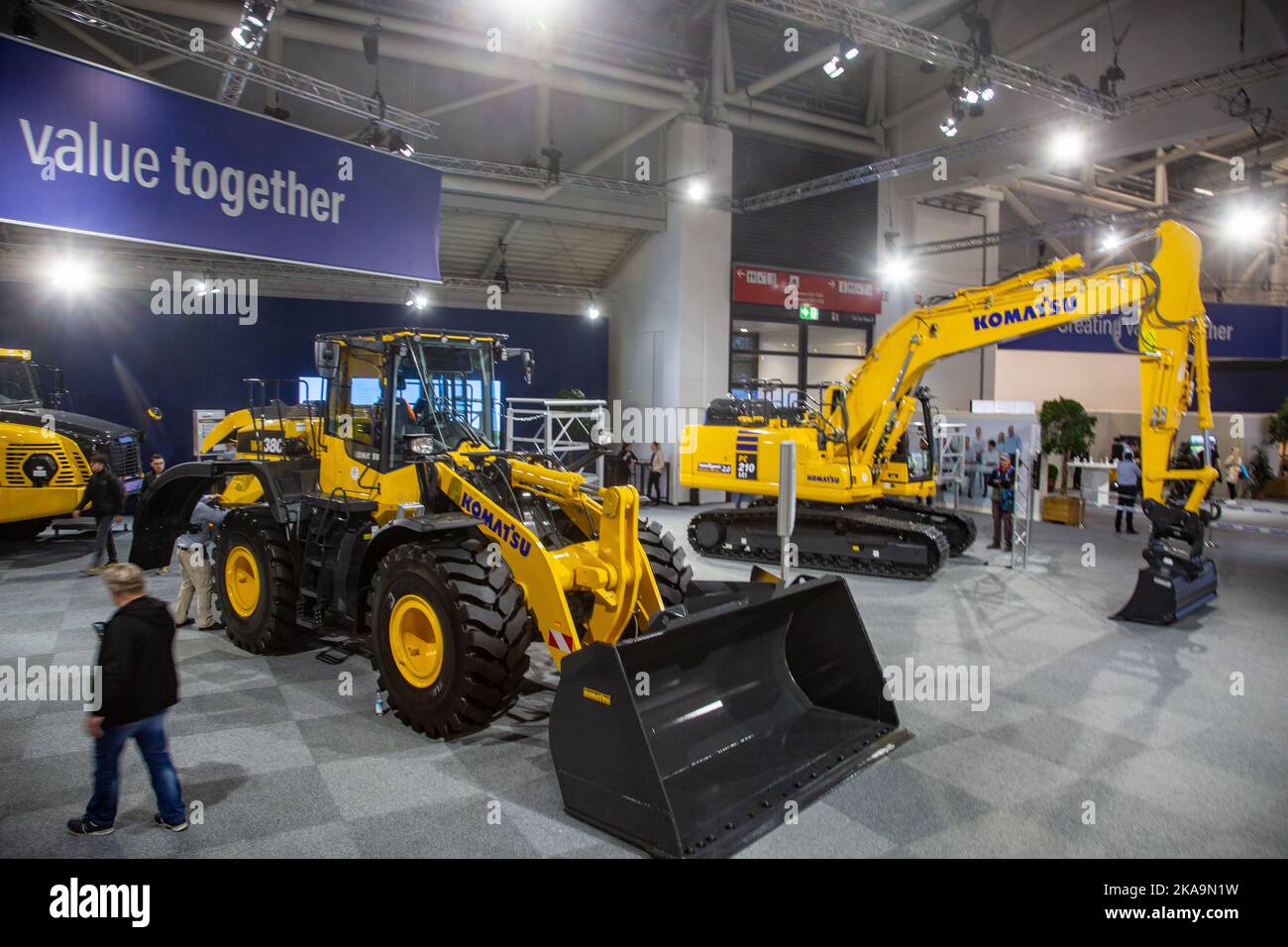 Munich, Germany. 30th Oct, 2022. Komatsu Bagger bei der Bauma ...