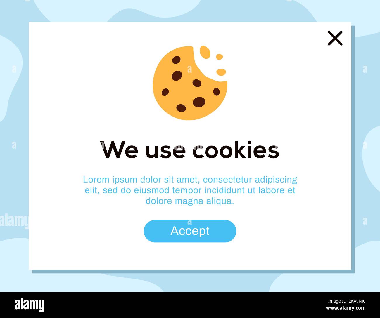 We use cookies concept. Internet web pop up banner Stock Vector Image ...