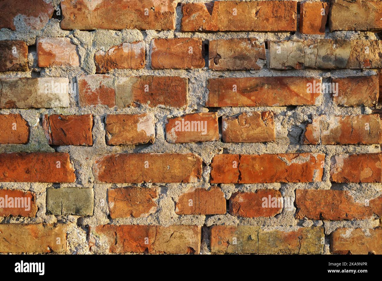 very old red brick wall background Stock Photo - Alamy