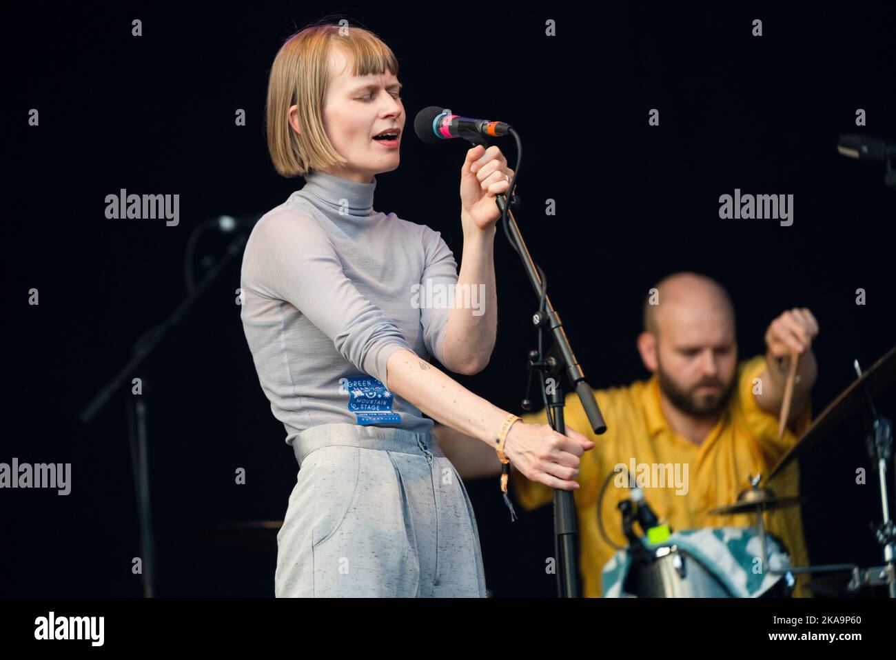 Jenny Hval plays the Mountain Stage at the Green Man Festival 2022 in Wales, UK, August 2022 ...