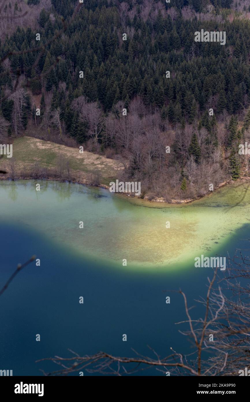 An aerial view of the lagoon and coastal ecosystems Stock Photo - Alamy