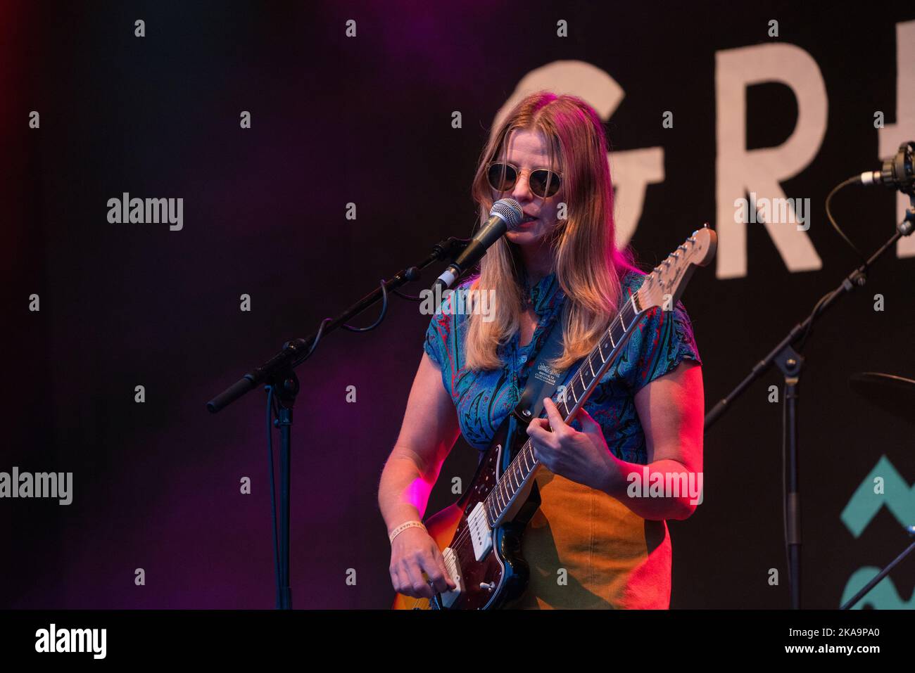 Ash Reiter of Sugar Candy Mountain play the Walled Garden Stage at the ...