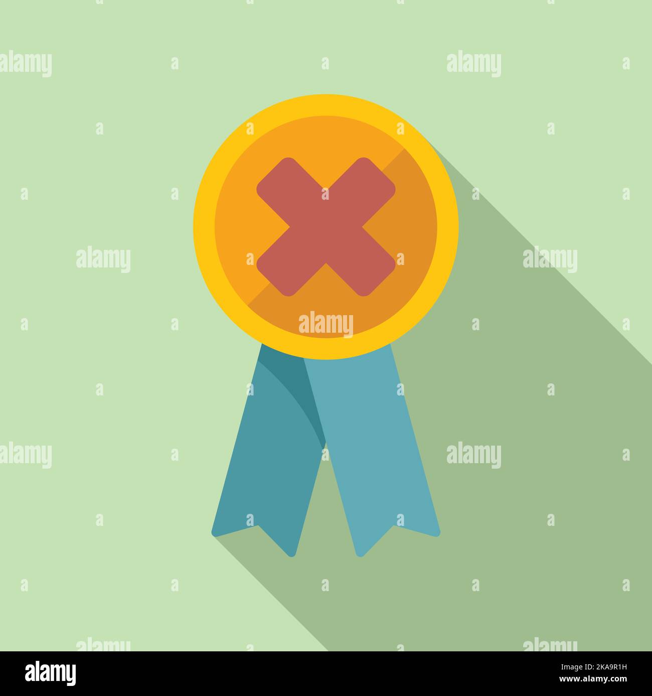 Dislike emblem icon flat vector. Social media. Negative person Stock ...
