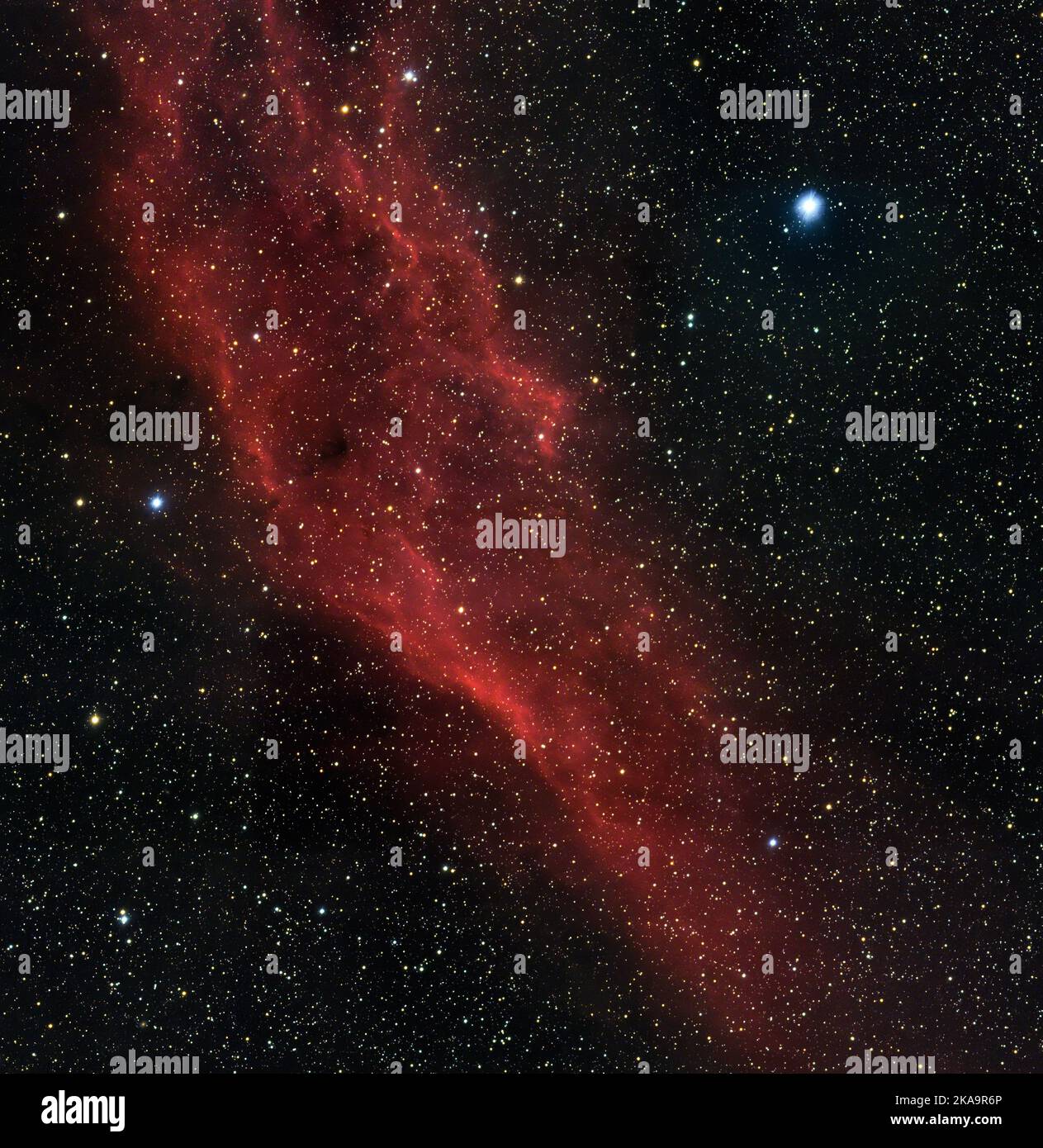 The red-colored milky way in the night sky Stock Photo - Alamy