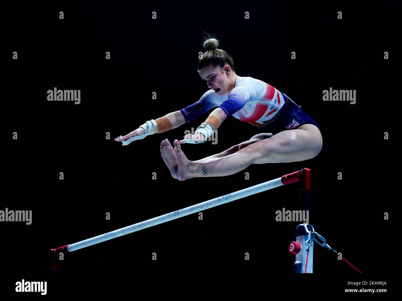 Great Britain's Alice Kinsella on the uneven bars during day four of ...