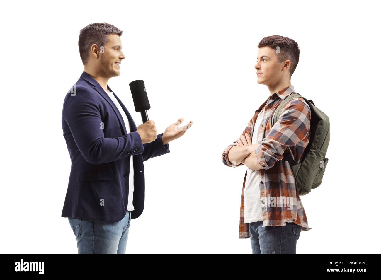 Teen interview show hi-res stock photography and images - Alamy