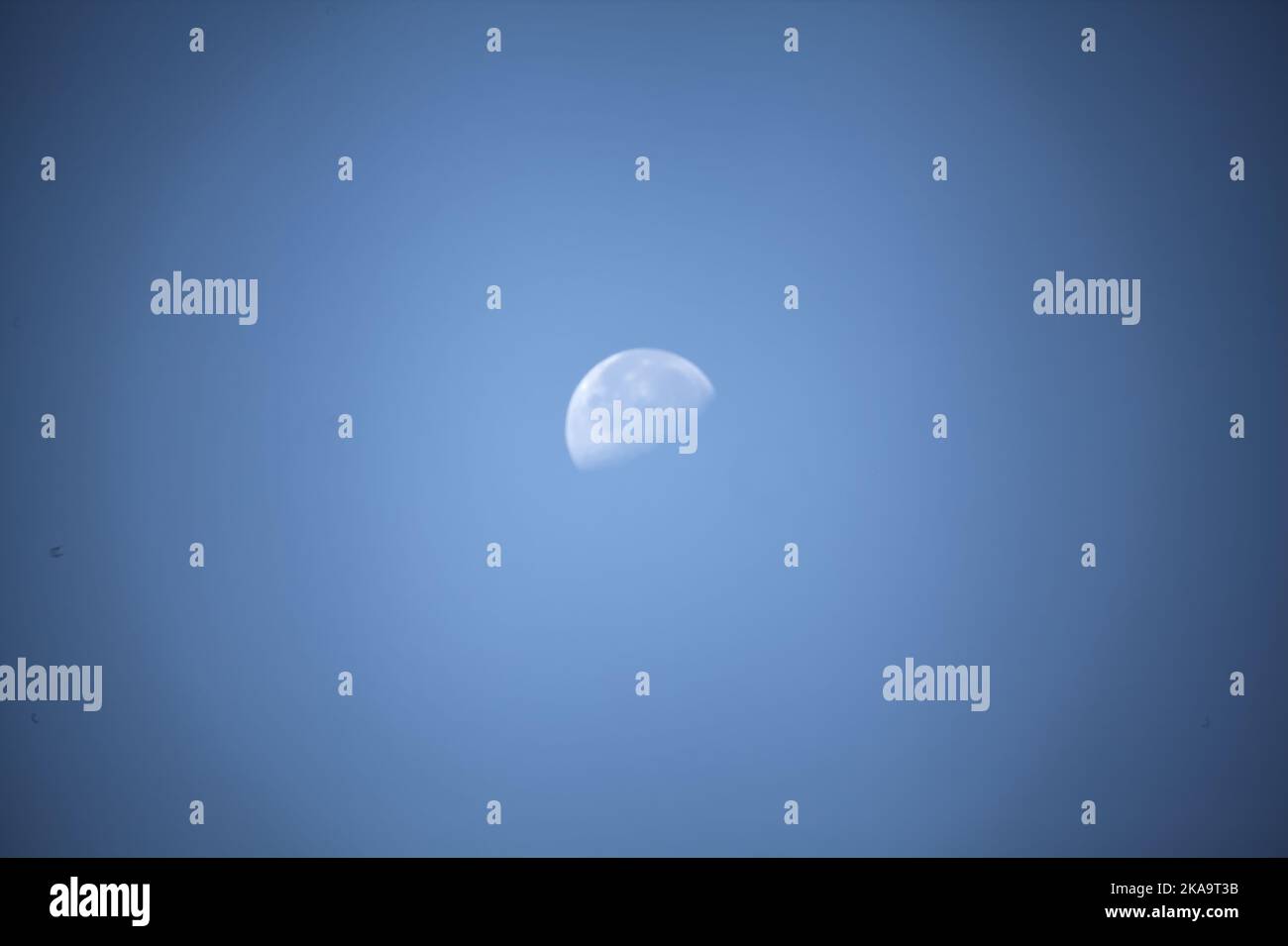 Moon in the sky during daytime Stock Photo - Alamy