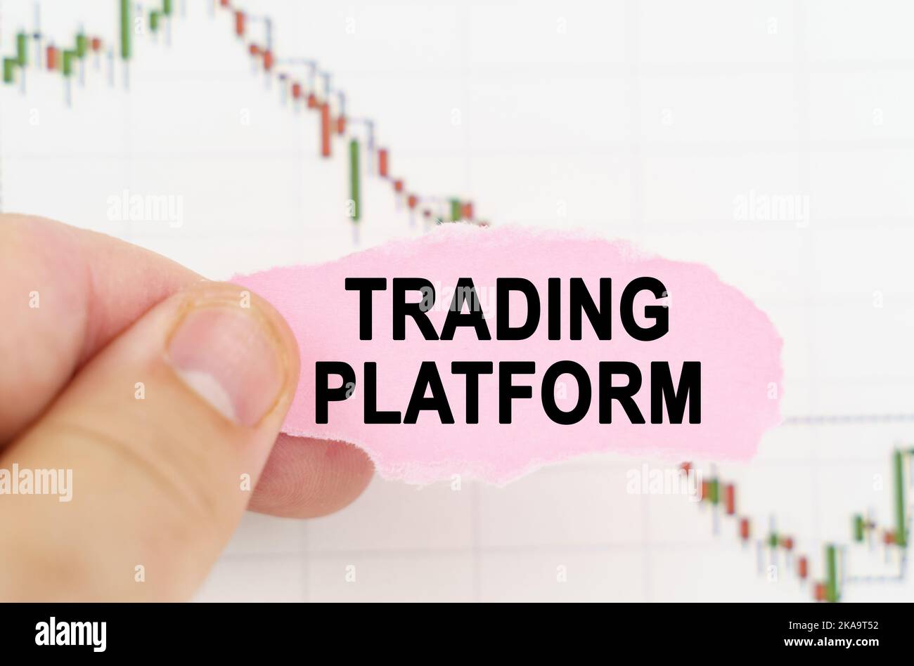 Business and trading concept. Against the background of the quote chart ...